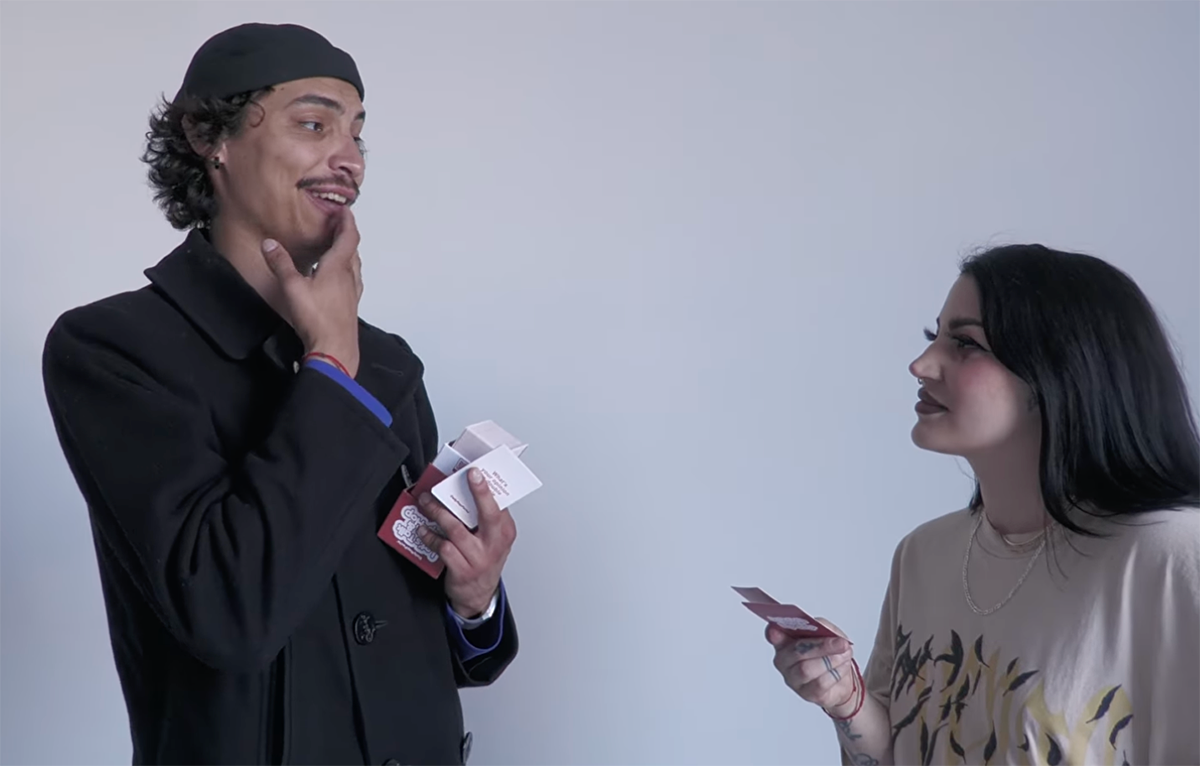A Beautiful Couple Play Let's Talk Rap & Hip-Hop Game - HipHopBooks.com